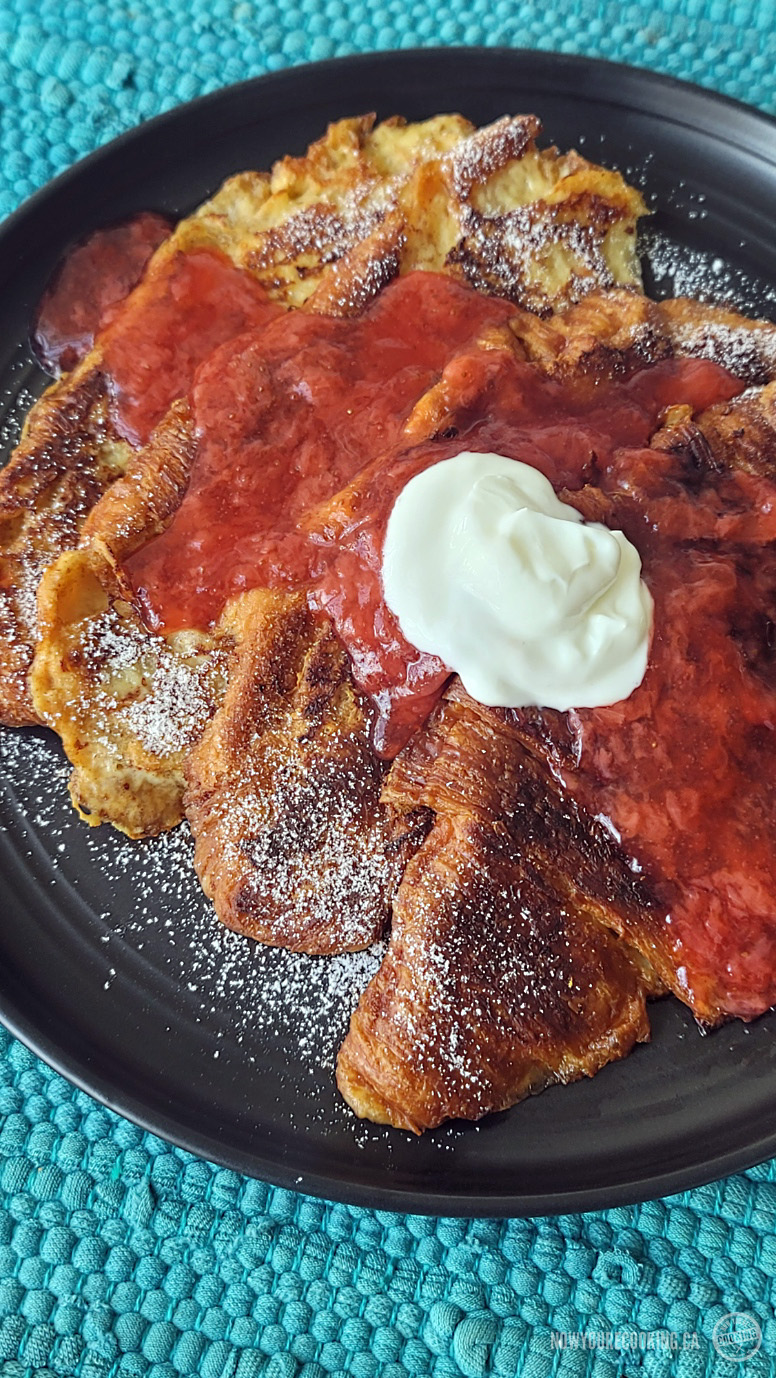 Croissant French Toast with Strawberry Compote | Now You're Cooking